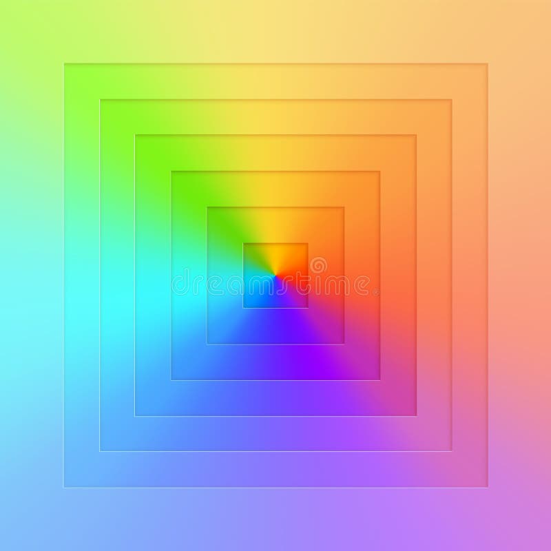 Abstract Realistic Vector, Hexagonal Gradient Rainbow Background. Stock ...