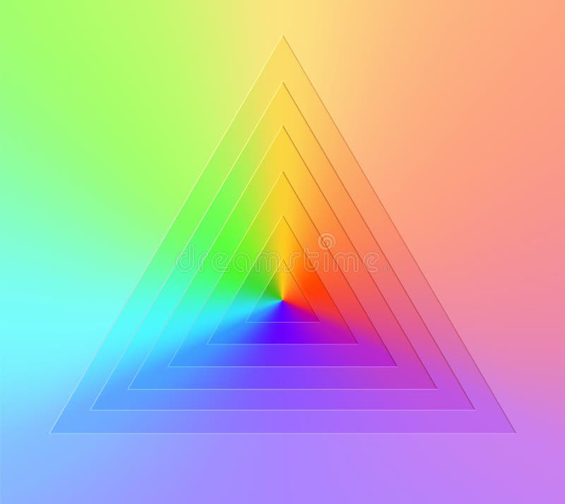 Abstract Realistic Vector, Triangular Gradient Rainbow Background ...
