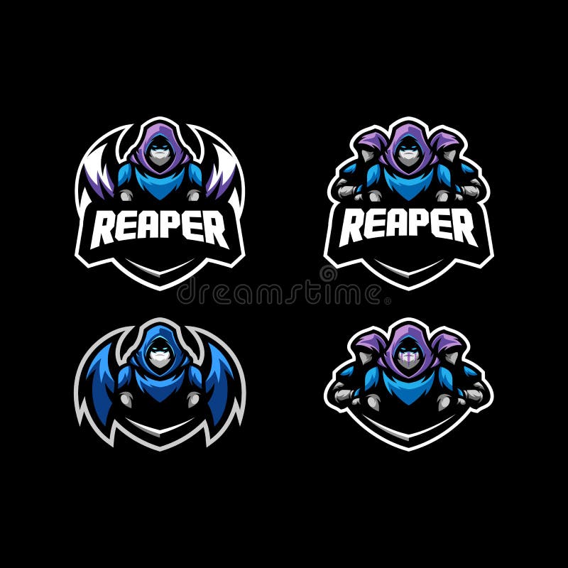 Blue Grim Reaper Logo