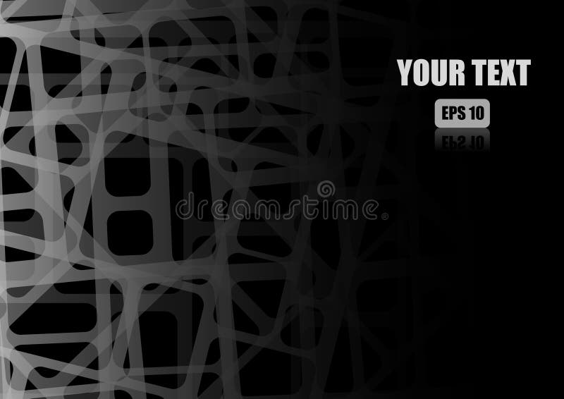 Abstract Rectangle on Black Background Stock Vector - Illustration of ...