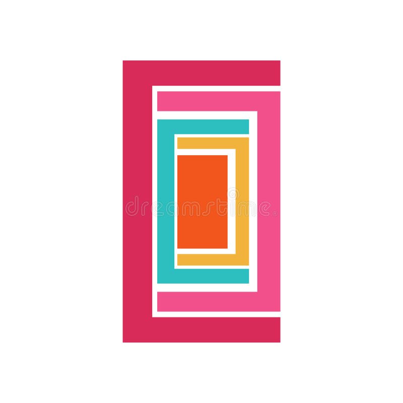 Abstract Rectangle Icon Vector Logo Template Illustration Design Stock ...