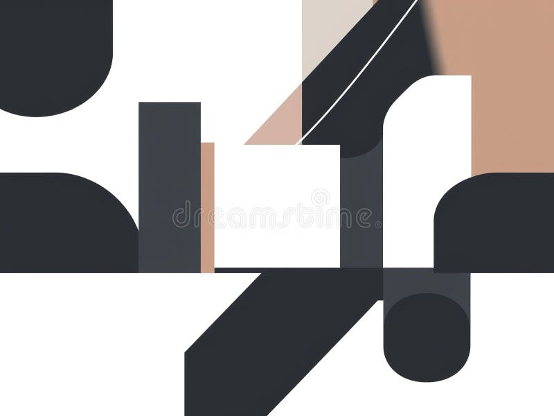 Abstract Rectangle Shapes Composition a Modern Design Concept for Wall ...