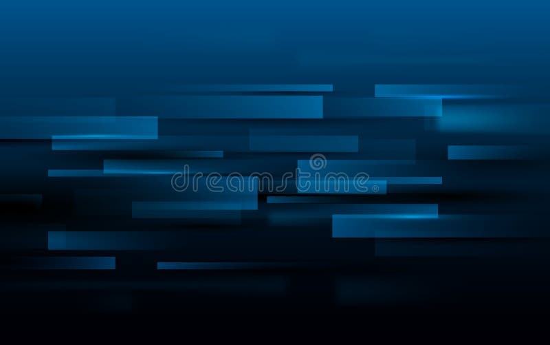 Abstract Rectangles Technology Digital Hi Tech Concept on Dark Blue Background. Stock Vector ...
