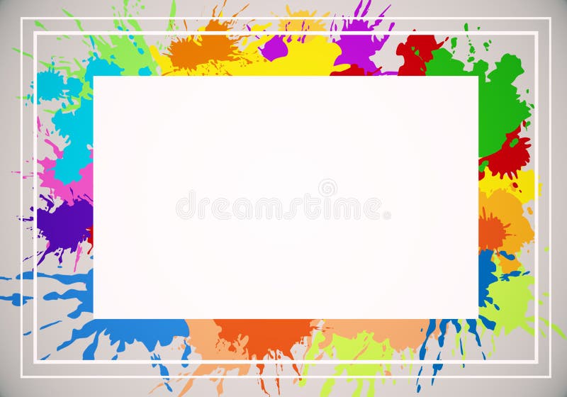 Abstract Rectangular Banner Stock Illustration - Illustration of mock ...