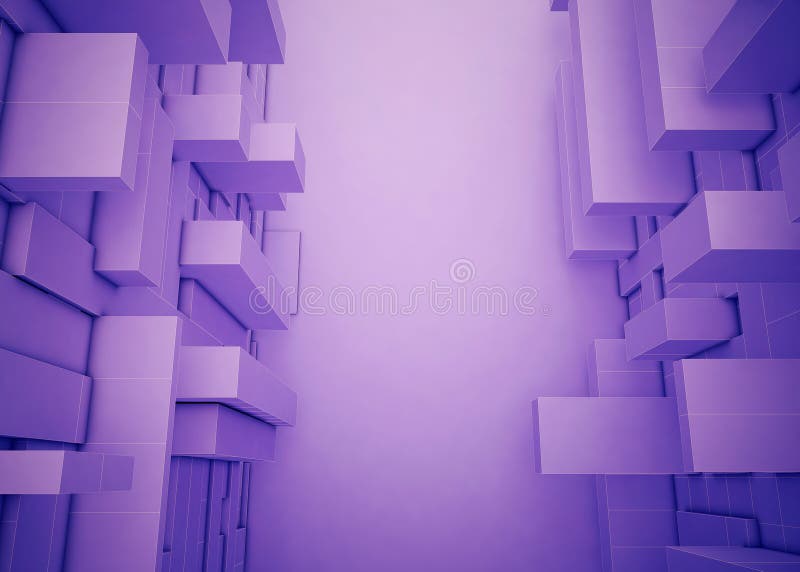 Abstract Rectangular Box Shape Several Purple Stock Illustration ...