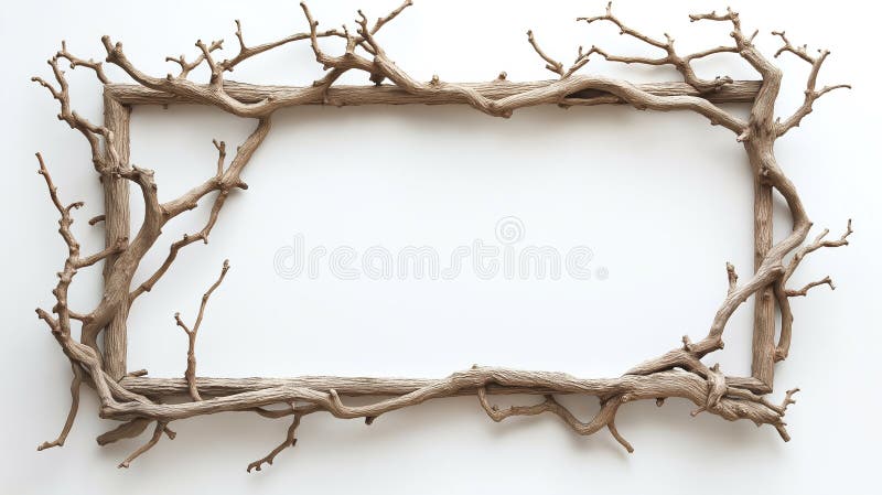 Abstract Rectangular Frame with Space for Insertion. a Frame Made of ...