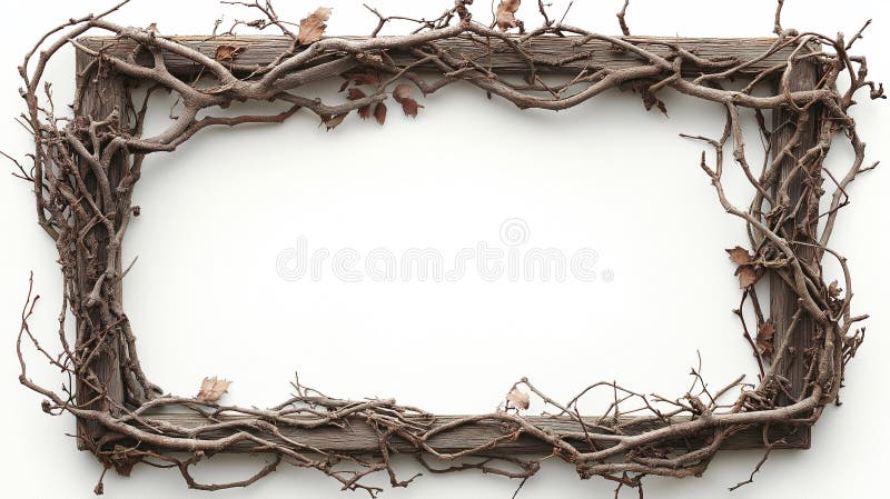 Abstract Rectangular Frame with Space for Insertion. a Frame Made of ...