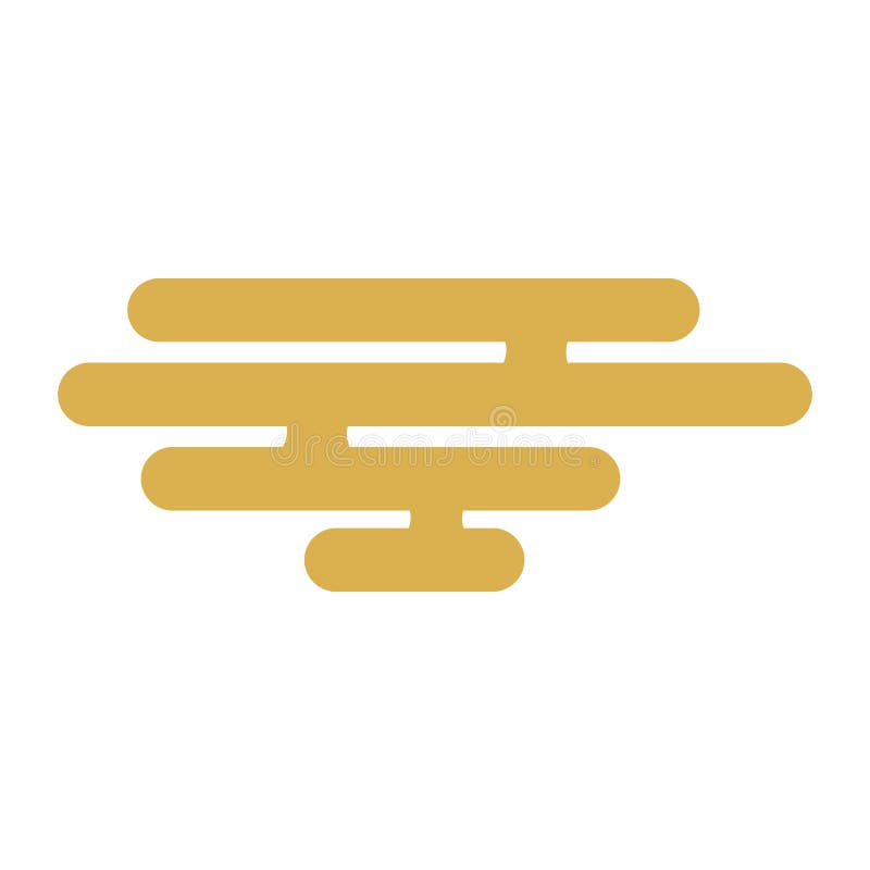 Abstract Rectangular Shape in Gold Color, Vector Illustration Stock ...