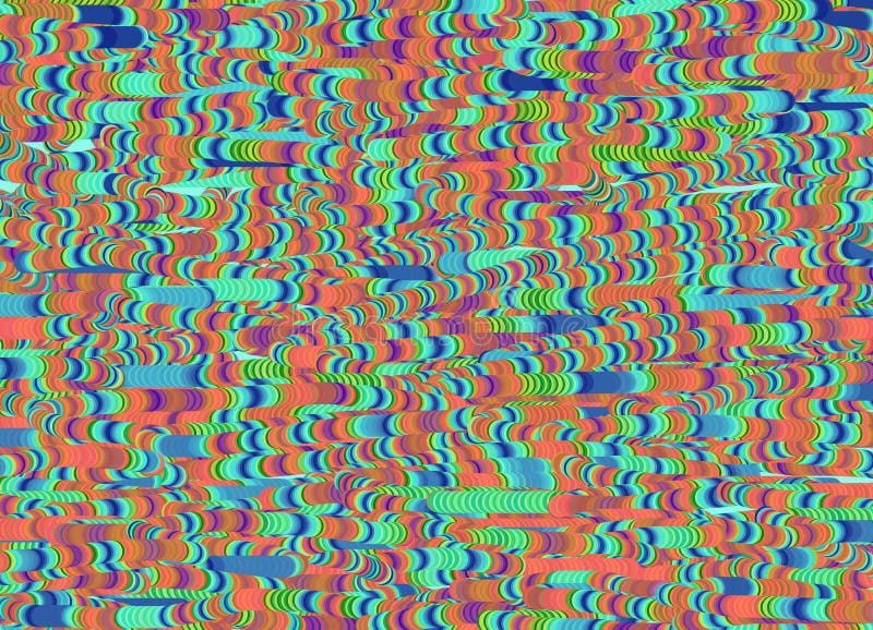 Abstract a Recurring Pattern of Colored Circles Stock Illustration ...