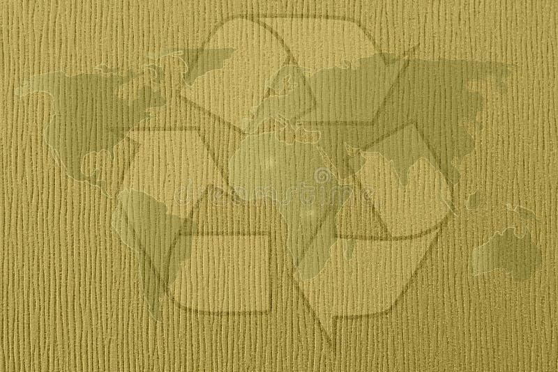 Abstract recycle world map stock illustration. Illustration of asia ...