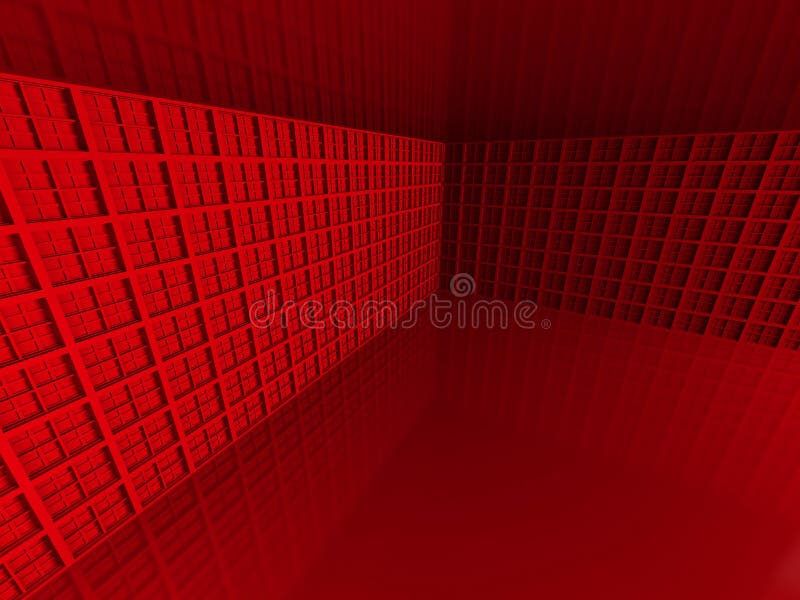 Abstract Red Architecture Wall Background Stock Illustration ...