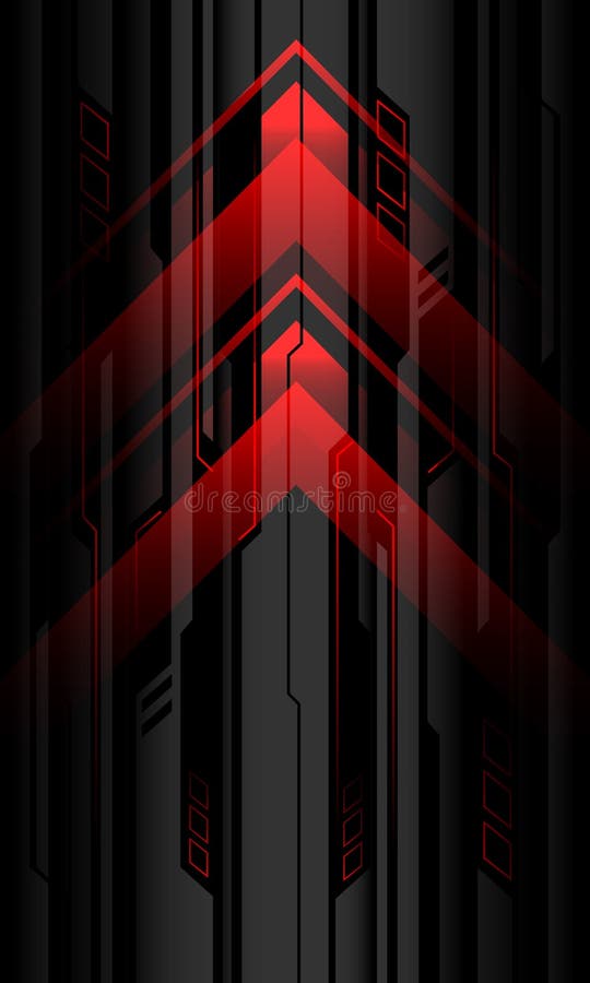Abstract Red Arrow Black Cyber Circuit Direction Shadow on Grey ... Abstract Red Arrow Black Cyber Circuit Direction Shadow on Grey ...
