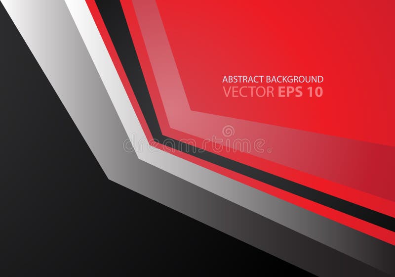Abstract Red Arrow Metal and Black Vector. Stock Vector - Illustration ...