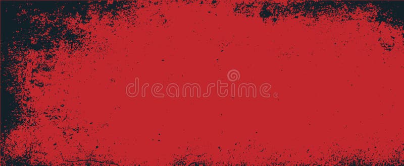 Abstract Red Background With Black Grunge Borders, Triangle Shapes In ...