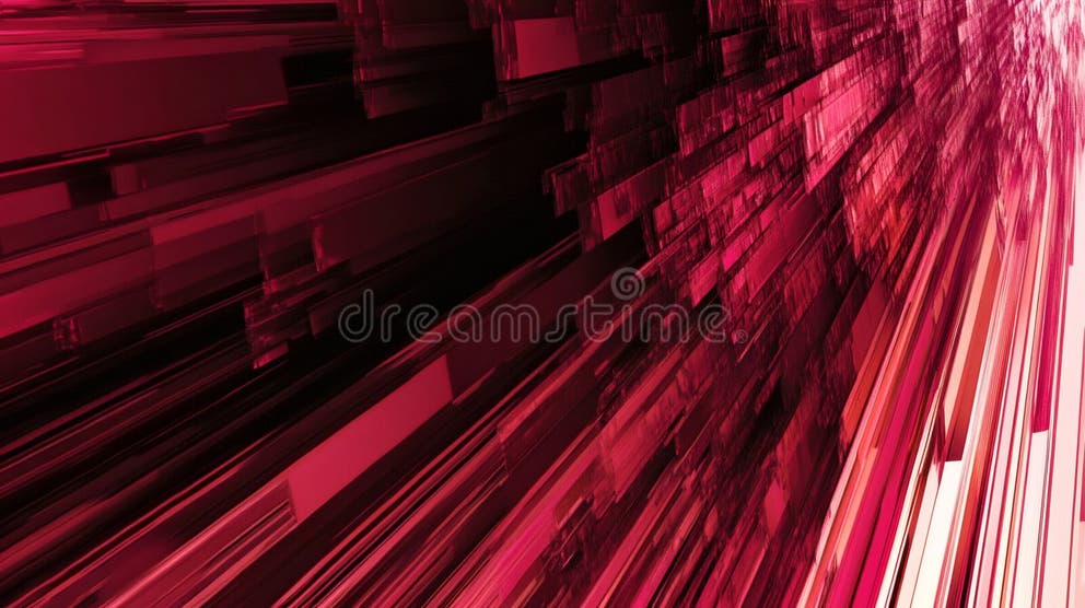 Abstract Red Background with Converging Lines Creating Chaos and ...