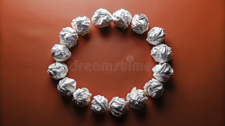 Abstract Red Background with Crumpled Paper Circle a Striking Visual Element for Design Projects ...
