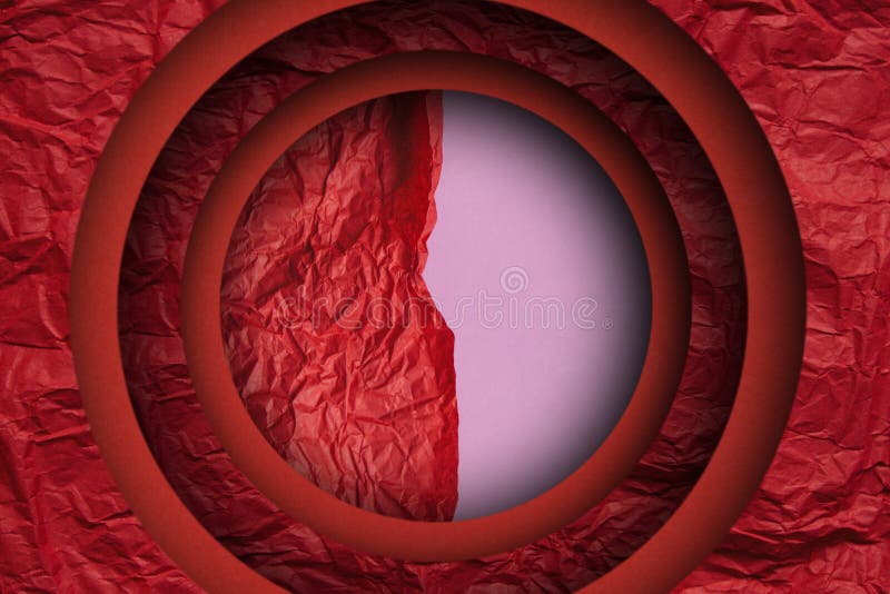 Abstract Red Background in Cut Paper Style Stock Photo - Image of ...