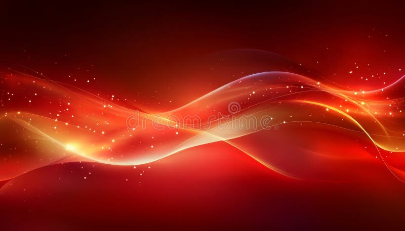Abstract Red Background, Flowing Line Art, Speed Effect, Bright Light ...
