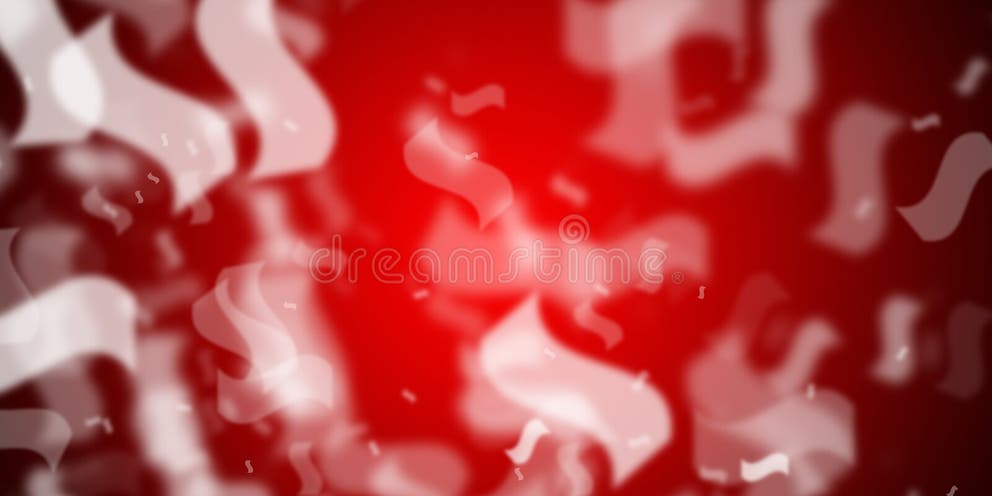 Abstract Red Background with Flying Warped Rectangular Shapes Stock ...