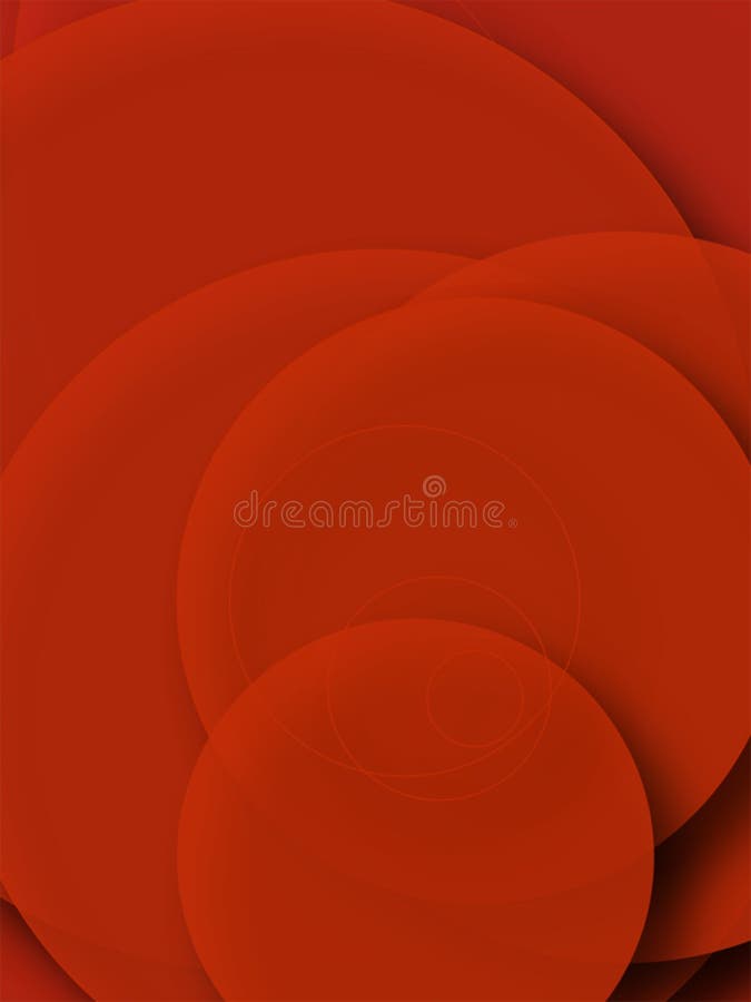 Abstract Red Background Full of Round Circle Shapes Stock Illustration ...