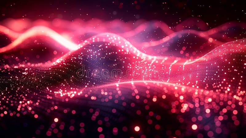 Abstract Red Glow with Particles Stock Video - Video of abstract, space ...