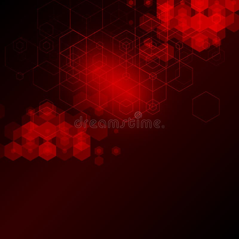 Abstract Red Background Hexagon. Vector Illustration. Clip-art Stock ...