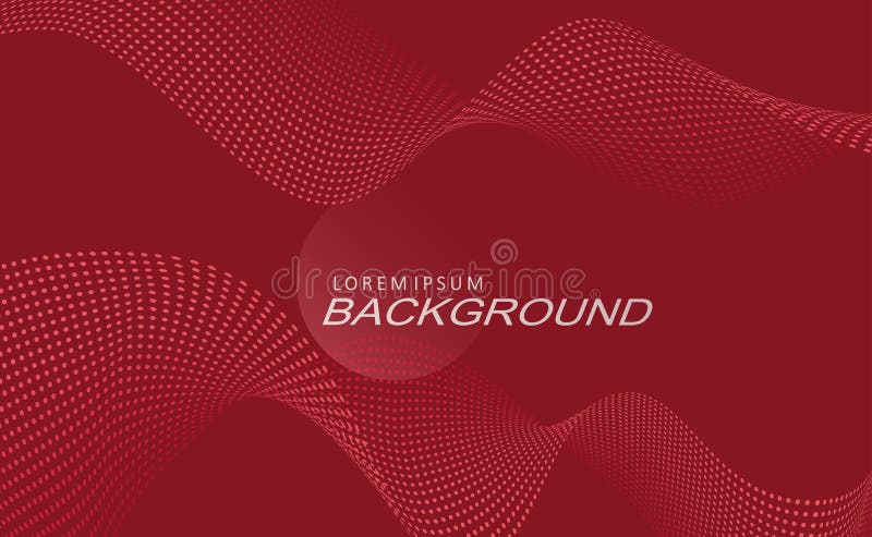 Abstract Red Background, Minimal Light Smooth Wave Patterns with Gradient Stock Vector ...