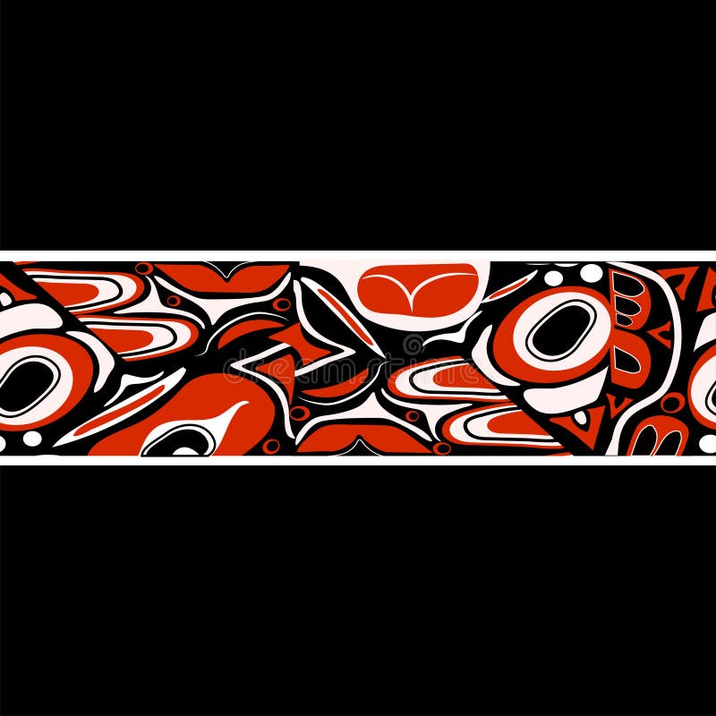 Abstract Red Background Native North American Stock Vector ...