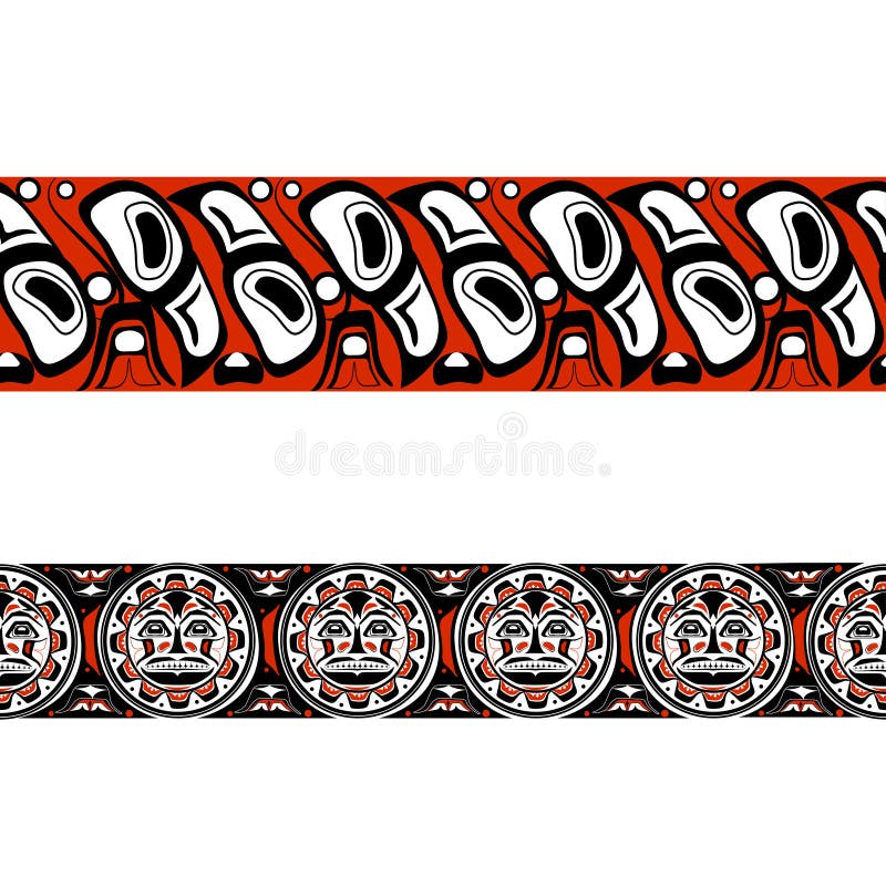 Abstract Red Background Native North American Stock Vector ...