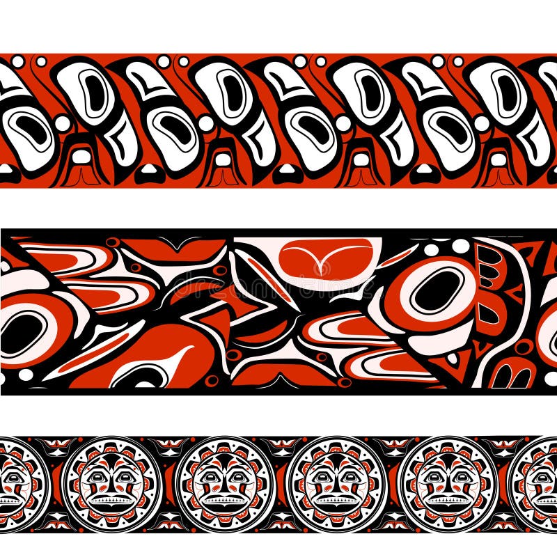 Abstract Red Background Native North American Stock Vector ...