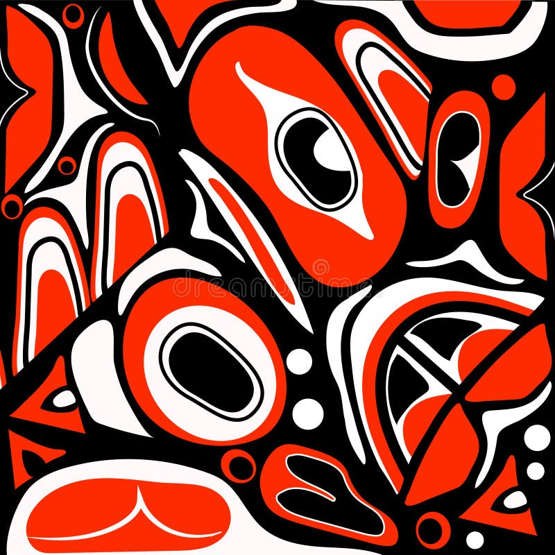 Abstract Red Background Native North American Stock Vector ...