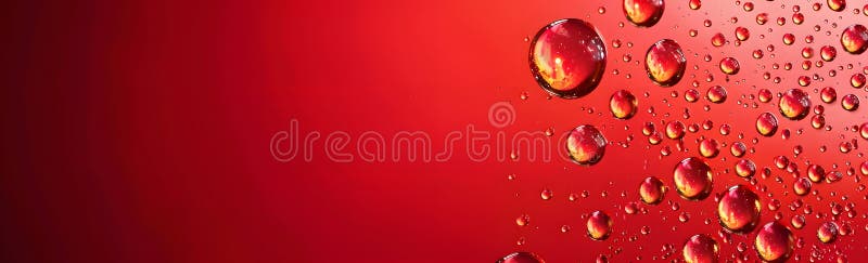 Abstract Red Background with Oil Water Bubbles Stock Illustration ...