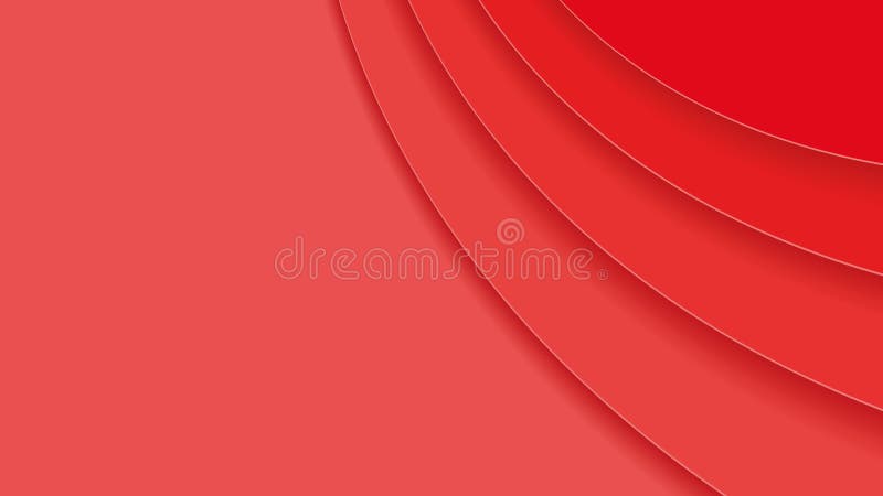 Abstract Red Background in Paper Cut Style Stock Vector - Illustration ...