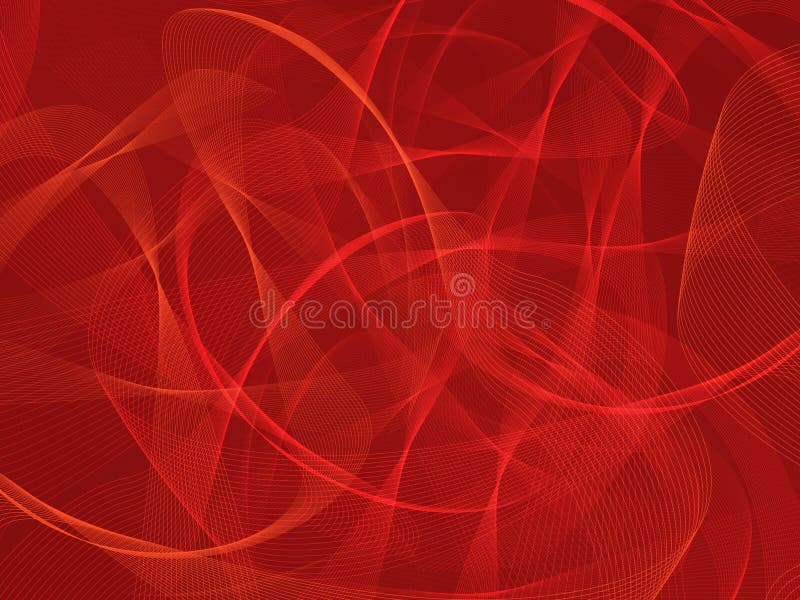 Abstract Red Background with Ribbons Stock Illustration - Illustration ...