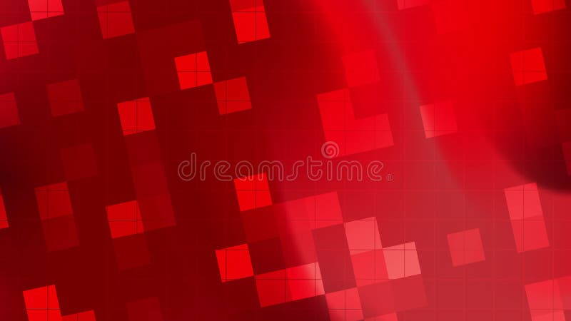 Abstract Red Background with Squares and a Grid Pattern Stock Footage ...