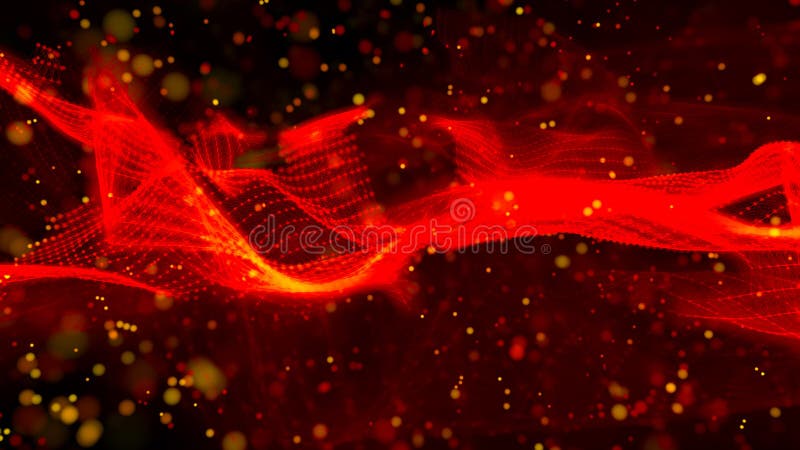Abstract Red Background, Wave, Computer Generated Picture Stock ...