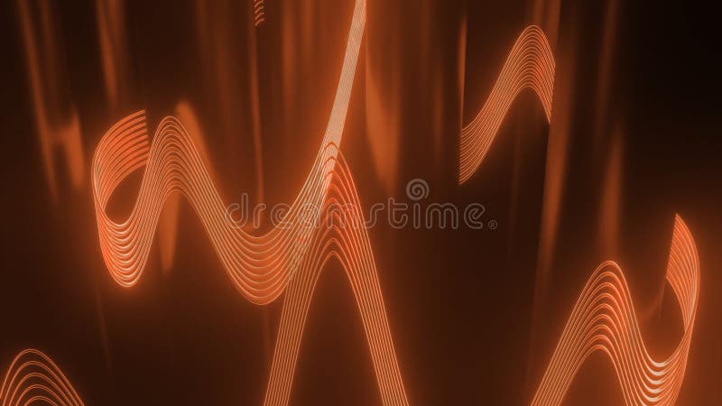 Abstract Red Background with Wavy Radio Lines. Design. High Wave ...