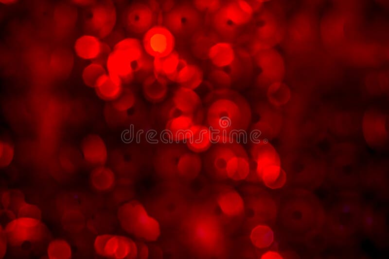 Abstract Red Backlight Reflector and Glitter Bokeh Lights Background ...