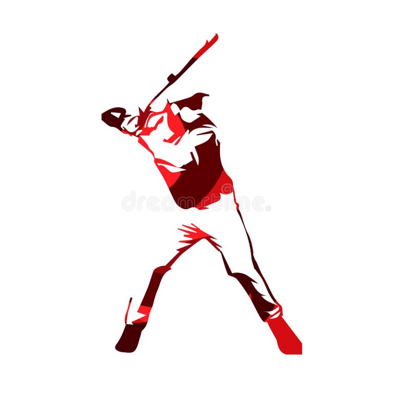 Baseball Hitting Silhouette Stock Illustrations – 861 Baseball Hitting ...
