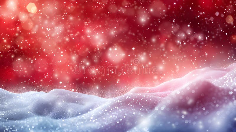 Abstract Red Beautiful Scene with Sparkles and Waves Stock Photo ...