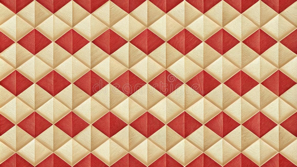 Abstract Red and Beige Geometric Textured Pattern for Modern Design. Generative AI Stock ...