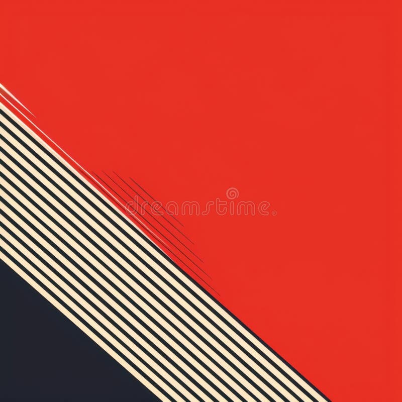 Abstract Red and Beige Lines on Canvas Stock Illustration ...