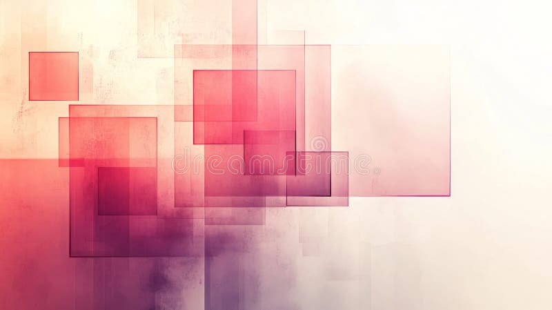 Abstract Red and Beige Square Overlay Design Stock Illustration ...