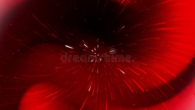Abstract Red and Black Background with Glowing Lines and Particles ...