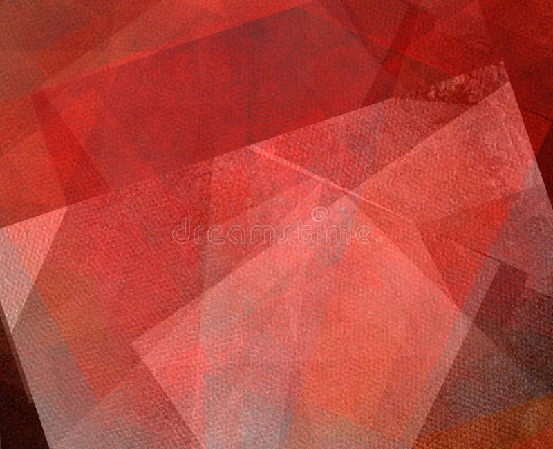 Abstract Red and Black Background with Textured Transparent Squares in ...