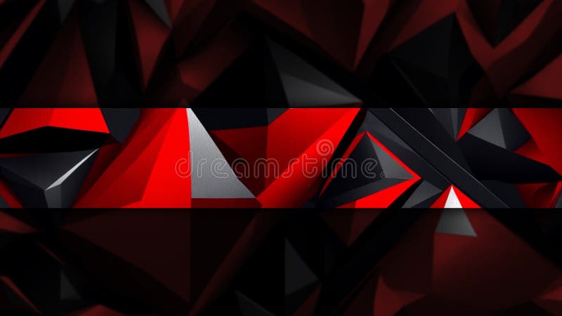 Abstract Red and Black Channel Banner Design Template 10 Stock ...