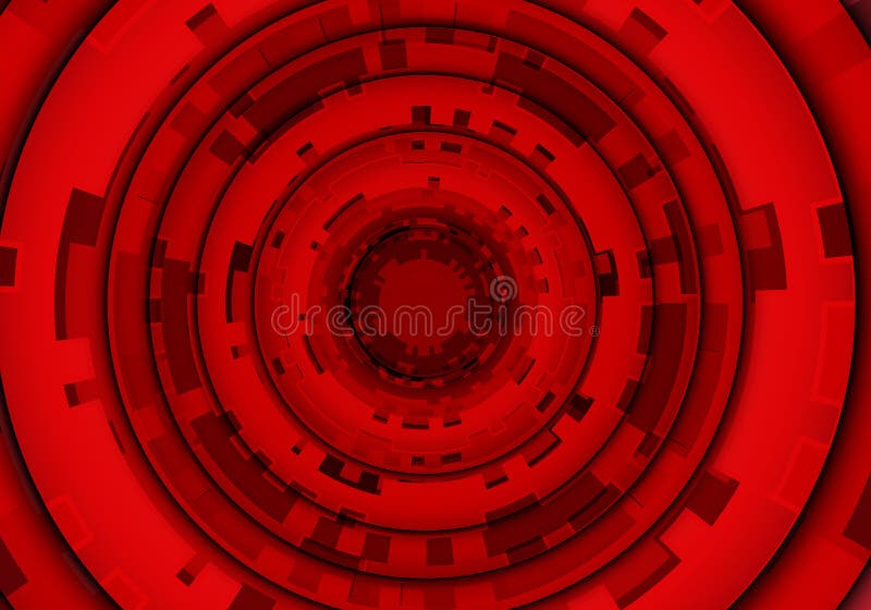 Abstract Red Black Circle Technology Futuristic Vector Background Stock ...