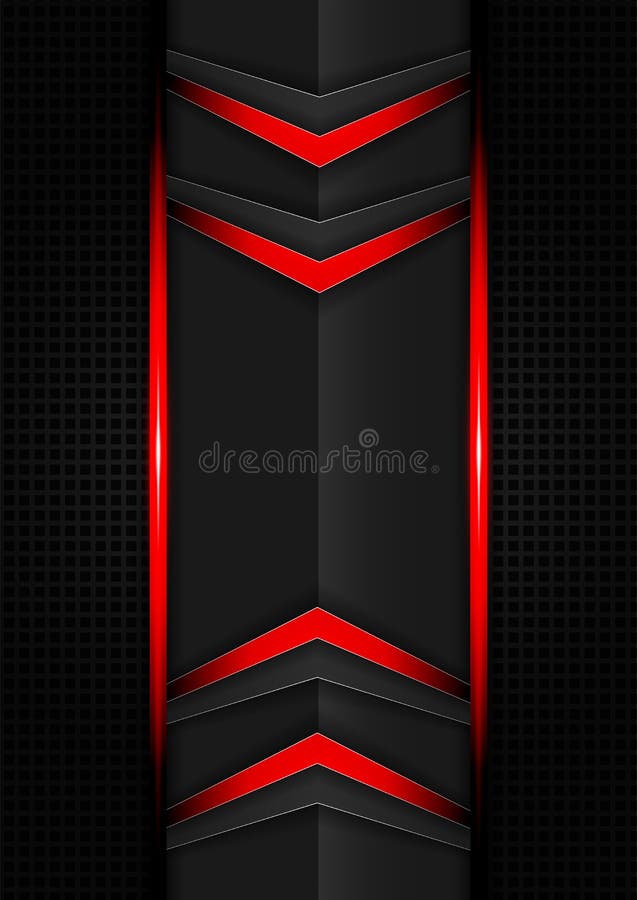 Abstract Red Geometric Tech Corporate Design Stock Illustrations ...