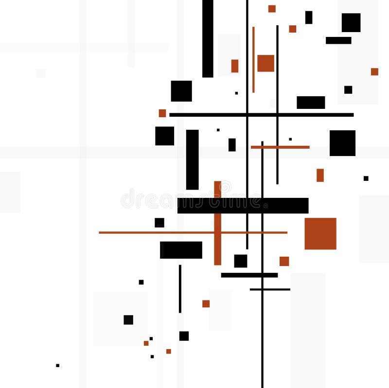 Abstract Red and Black Cubes Stock Illustration - Illustration of ...