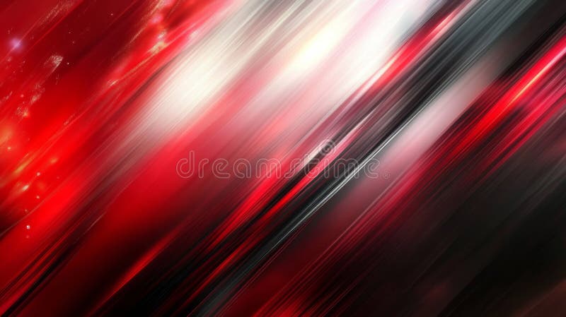 Abstract Red and Black Diagonal Light Streaks, Dynamic Motion Concept ...